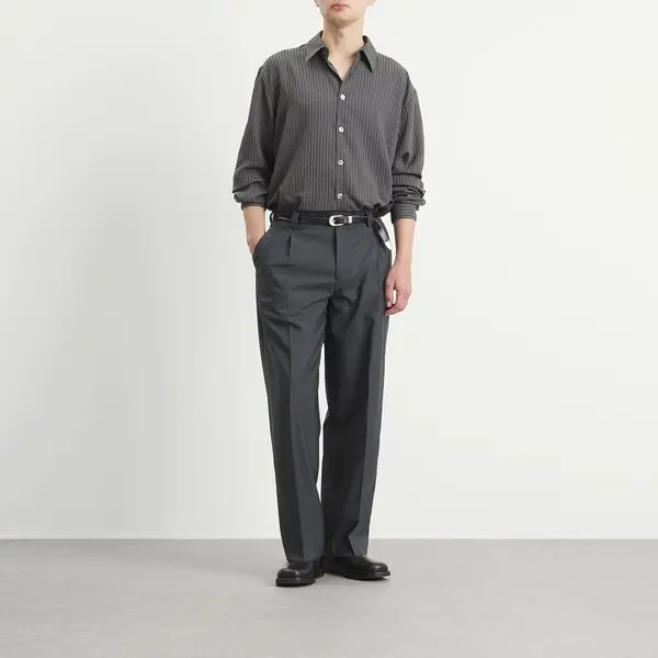 【Mfpen】SERVICE TROUSERS solidgreywool s Mfpen Service Trousers - Solid Grey Wool | Editorialist